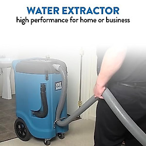Dri-Eaz HVE 3000 Portable Flood Pumper with Auto Pump-Out and 12-Gallon Tank, Water Extractor (F479), Water Vacuum for Flooding