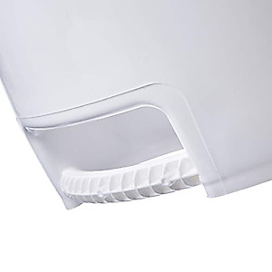 Hudson Exchange 5 Gallon Bucket with Bottom Grip Handle, HDPE, White