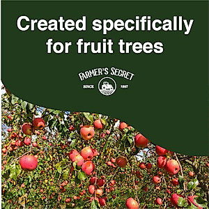 Farmer's Secret Fruit Tree Booster Fertilizer (32oz) - Super Concentrated and Phosphorus Rich - Formulated for All Fruit Trees Including Peach, Banana, and Apple