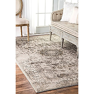 nuLOOM Dinah Vintage Area Rug, 4' x 6', Ivory