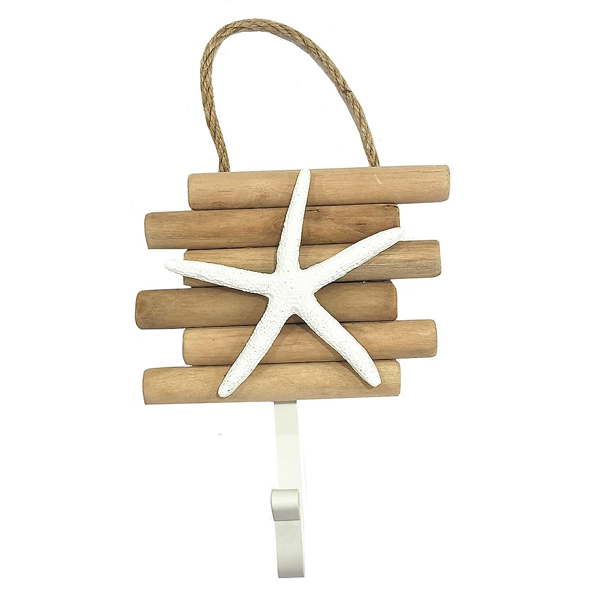 DD-life Starfish Hook,Nautical Home Beach Themed Towel Hook,Nautical Wall Hook,Beach Towels Wall,Hanging Branch Key Holder,Ocean Decor Coat Hook