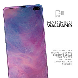 DesignSkinz Pink and Blue Fume Clouds Protective Vinyl Decal Wrap Skin Cover Compatible with The Samsung Galaxy S20 (Screen Trim & Back Glass Skin)