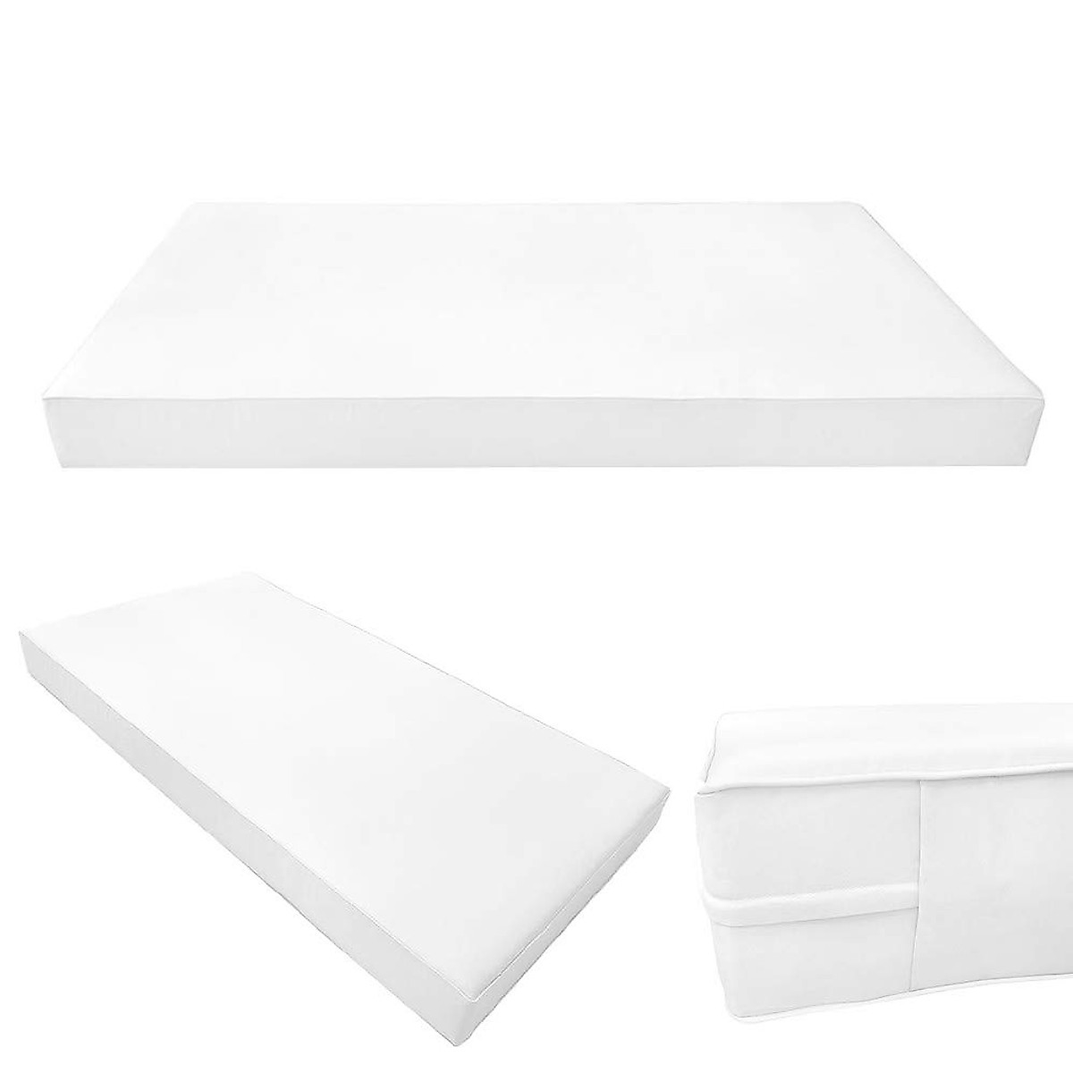 Prolinemax |Cover ONLY| Outdoor Style 2 Crib Piped Trim Daybed Mattress Bolster Pillow Fitted Sheet AD106