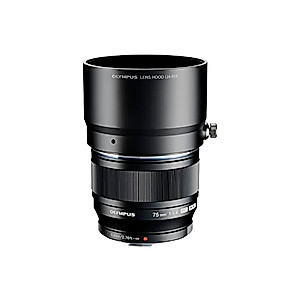 OM SYSTEM OLYMPUS M.Zuiko Digital 75mm F1.8 Black For Micro Four Thirds System Camera, Compact Design, Beautiful Bokeh,Bright