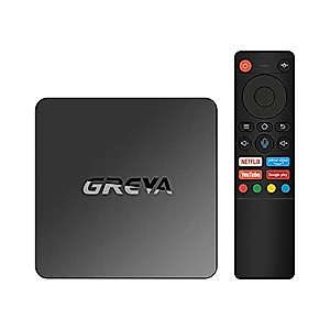 GREVA Android 11 TV Box 4GB RAM 32GB ROM Support Dual Band WiFi 2.4G/5G Voice Remote Control BT 5.0 4K HDR Smart Streaming Media Player