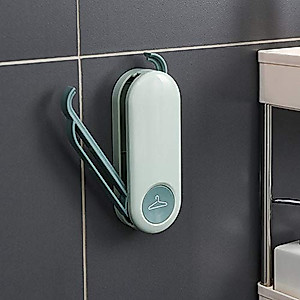 Shanrya Multifunctional Folding Strong Durable Hanger Rack, Hanger Organizer, for Balcony Toilet Bathroom Hotel