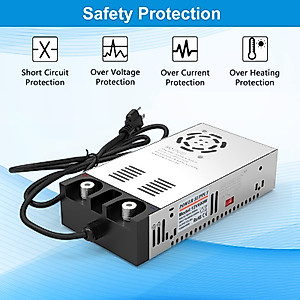 IMAYCC AC to DC Converter SMPS 110V to 12V Converter 12V DC Power Supply, Universal 120V to 12V Converter Transformer Max Current 50A 600W
