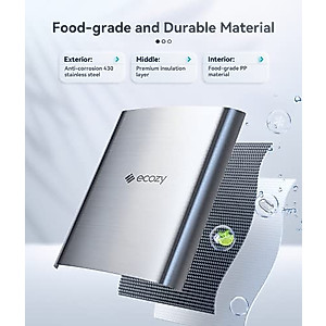 ecozy Portable Ice Maker Countertop, 9 Cubes Ready in 6 Mins, 26 lbs in 24 Hours, Self-Cleaning Ice Maker Machine with Ice Bags/Ice Scoop/Ice Basket for Home Kitchen Office Bar Party, Silver