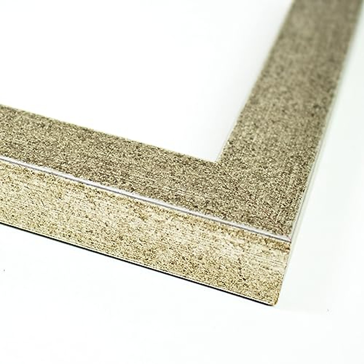 26x9 Frame Silver Solid Wood Picture Frame Width 1.25 Inches | Interior Frame Depth 0.75 Inches | Akilah Contemporary Photo Frame Complete with UV Acrylic, Foam Board Backing & Hanging Hardware