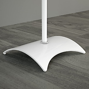 AVF Steel Speaker Floor Stands with Adjustable Height in White (Set of 2)