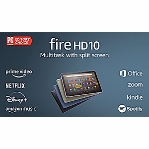 Amazon Fire HD 10 tablet, 10.1", 1080p Full HD, 32 GB, latest model (2021 release), Olive