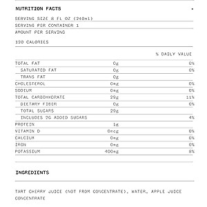 Cheribundi LIGHT Tart Cherry Juice - Reduced Calorie, Fight Inflammation and Support Muscle Recovery - Post Workout Recovery Drinks for Runners, Cyclists and Athletes - 32 oz(Pack of 1)