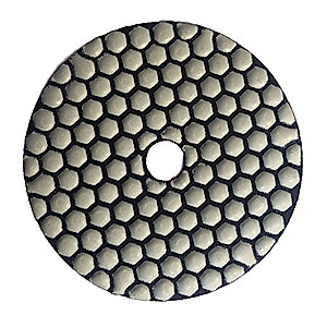 Easy Light 4 Inch Diamond Dry Polishing Pads for Granite Marble Polish (8 Pcs Set, Grit 50-3000 Buff)