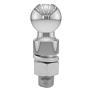CURT 40035 Chrome Trailer Hitch Ball, 10,000 lbs, 2-Inch Rise, 2-5/16-Inch Diameter, 1-1/4 x 2-5/8-Inch Shank