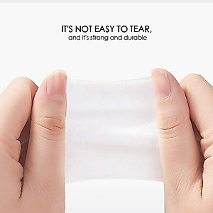 1000PCS Ultra Thin Makeup Remover Cotton Pads Perfect for Face Lips Eyes Nails Polish Makeup Remover Cleansing and Daily Skin Care, Square, Lint