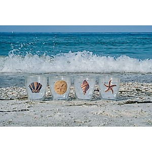 Tervis Beachcomber Collection Made in USA Double Walled Insulated Tumbler Travel Cup Keeps Drinks Cold & Hot, 12oz - 4pk, Assorted