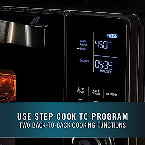 Calphalon Performance Cool Touch Toaster Oven with Turbo Convection, Large (2106488), Black/Silver