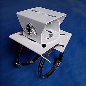 2pcs Universal Wall Mounting Bracket with 8 Loops, Vertical Pole Mount Adapter for CCTV Security Camera PTZ Dome Indoor Outdoor AP Access Point Client CPE