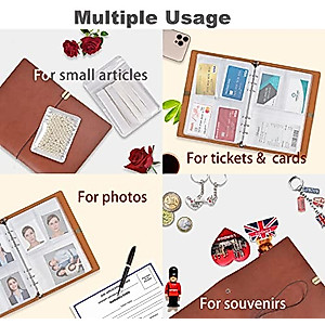 ChezMax Jewelry Organizer, Jewelry Storage Book with Pockets, Foldable Earrings Travel Album, PU Leather Accessories Holder Booklet for Bracelets Necklace Rings (64 Grids+64 Anti-Oxidation PVC Bags)