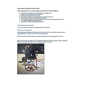 Ingersoll-Rand 23474661 Pressure Switch for Single Stage Compressor SS3 And SS5