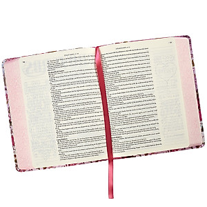KJV Holy Bible, My Creative Bible, Faux Leather Flexcover - Ribbon Marker, King James Version, Pink Floral