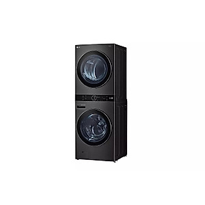 Single Unit LG WashTower™ with Center Control™ 4.5 cu. ft. Front Load Washer and 7.2 cu. ft. Front Load Ventless Dryer - WKHC202HBA