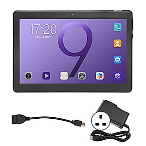 10.1 Inch Display 1080p Full HD Tablet, 4GB RAM 64GB Storage Dual Speakers and Cameras Front 5MP + Rear 13MP for Portable Entertainment 5G WiFi 8800mAh Gray