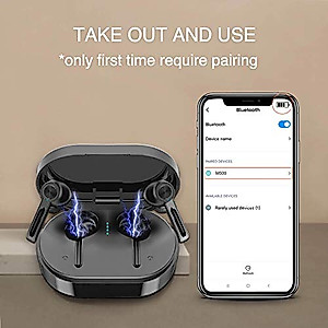Arylic True Wireless Bluetooth 5.0 Low Latency HiFi Stereo Game Earbuds with Large Battery Capaticy Charging Case and Mic M500