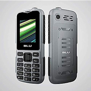 BLU Tank Mini T650 1.8" GSM Unlocked 32MB Dual-SIM Flashlight Cellphone (Gray)