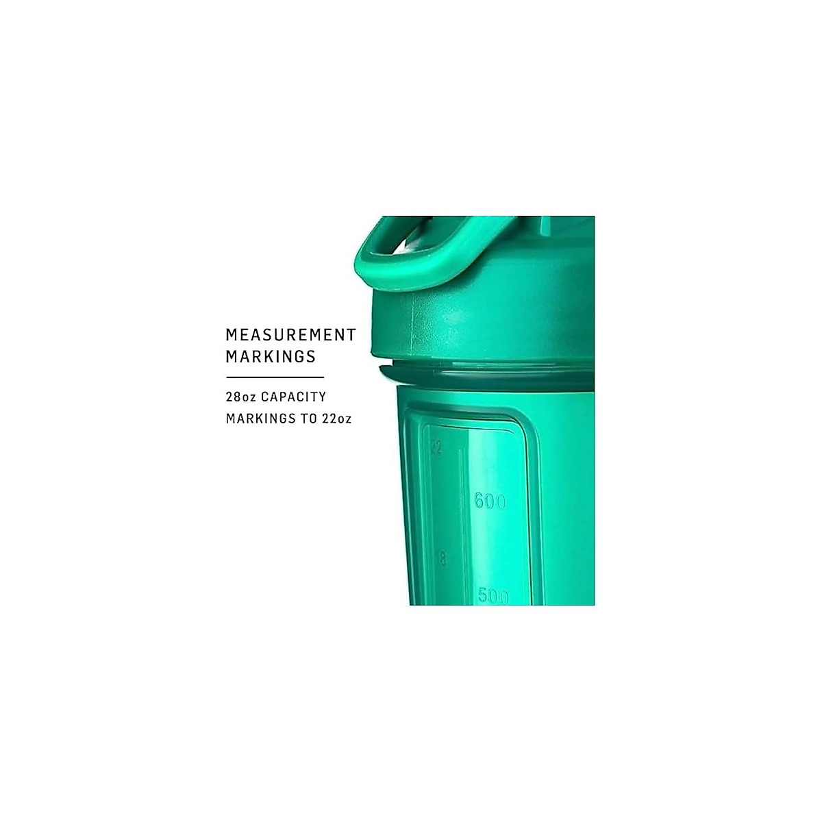 BlenderBottle Classic V2 Shaker Bottle Perfect for Protein Shakes and Pre Workout, 28-Ounce, Black