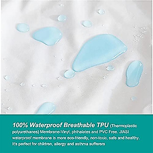 SheetWorld Waterproof Fitted Portable Mini Crib Mattress Protector Pad Cover, 100% Bamboo Jacquard Breathable, Boys and Girls, Size 24 x 38