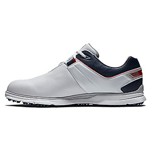 FootJoy Men's Pro|SL Golf Shoe, White/Navy/Red, 11
