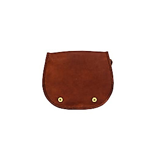 Handmade Full Grain Vintage Leather Crossbody Sling Bag Women/Teen Girls Purse Wallet Satchel Handbag Messenger Bags (Small), Brown
