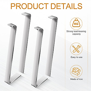 NQEUEPN 8pcs Siding Hook, Aluminum Alloy Hooks Without Require Drilling Siding Hooks for Hanging Outdoor Hooks for Fiber Cement Board Siding Vinyl No Hole Clips(Installation Tool Included)