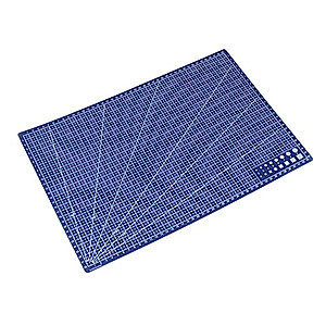 A4 Plastic Grid Lines Cutting Board Self Healing Cutting Mat Durable Non-Slip Double-side PVC Cutting Mat for Scrapbooking, Quilting, Sewing and Arts Crafts Projects