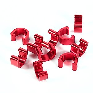 Dilwe 10Pc Bike Cable Clips Frame U Buckle Cable Hose Guides for Mountain Bike Road