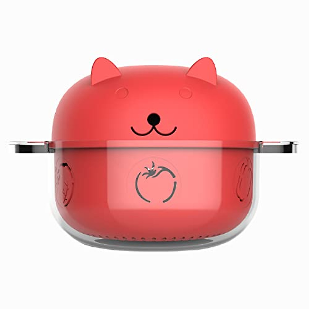 NICO SEE WONDER 2000ML/68OZ Microwave Ramen Bowl, Noodle Bowl with Strainer and Handle, Steamer for Cooking Food and Vegetables，Multifunctional Bowl for Cooking, Rinse,Storage. (Red)