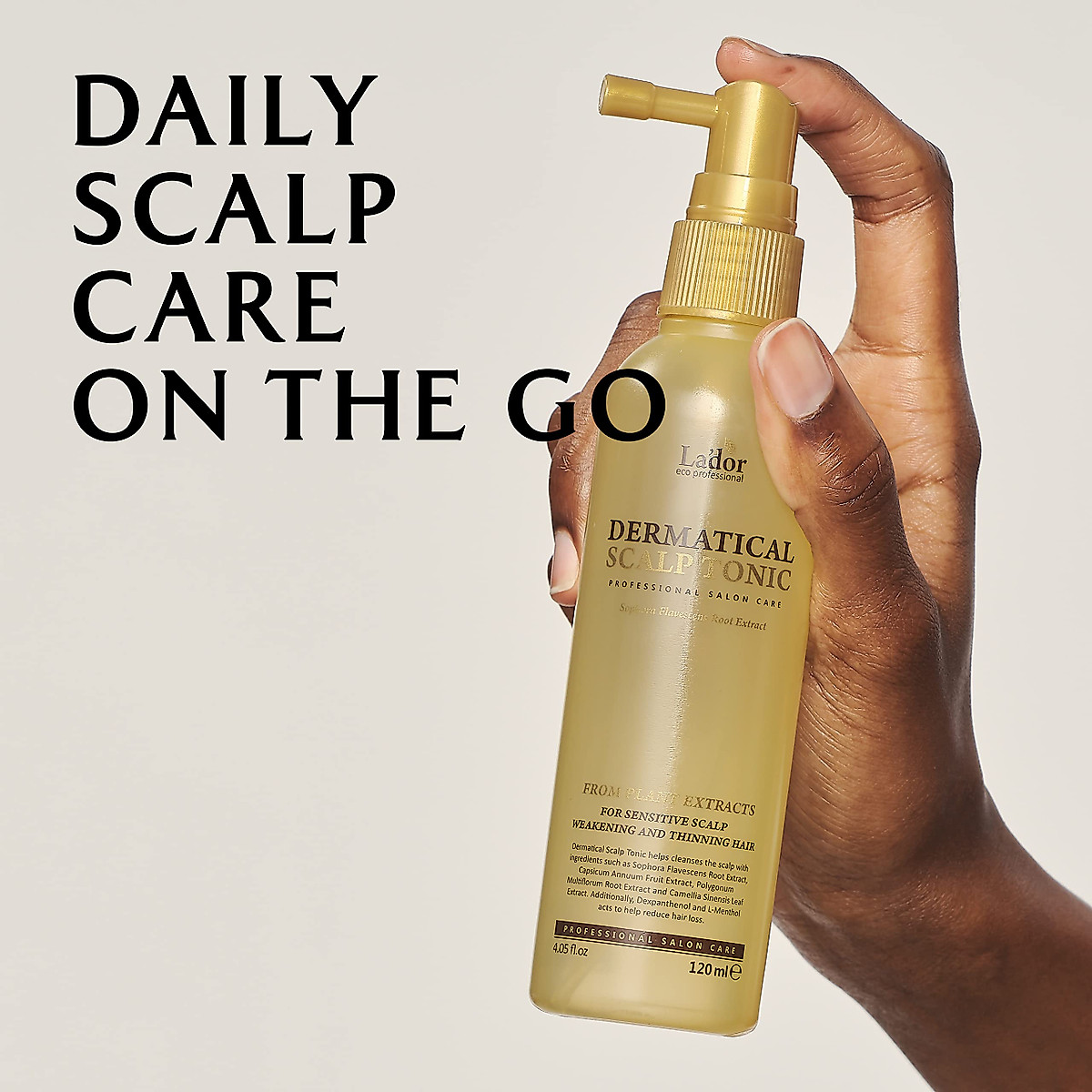 LA'DOR Dermatical Scalp Tonic - For Sensitive & Thinning Hair - 4.05 Fl Oz, Leave-in Spray Conditioner, Cleanse, Reduce Hair Loss