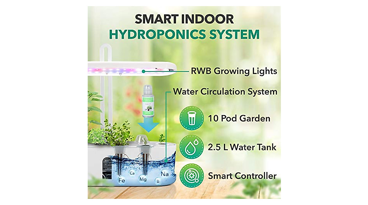DR GOODROW Hydroponics System - Indoor Herb Garden Kit