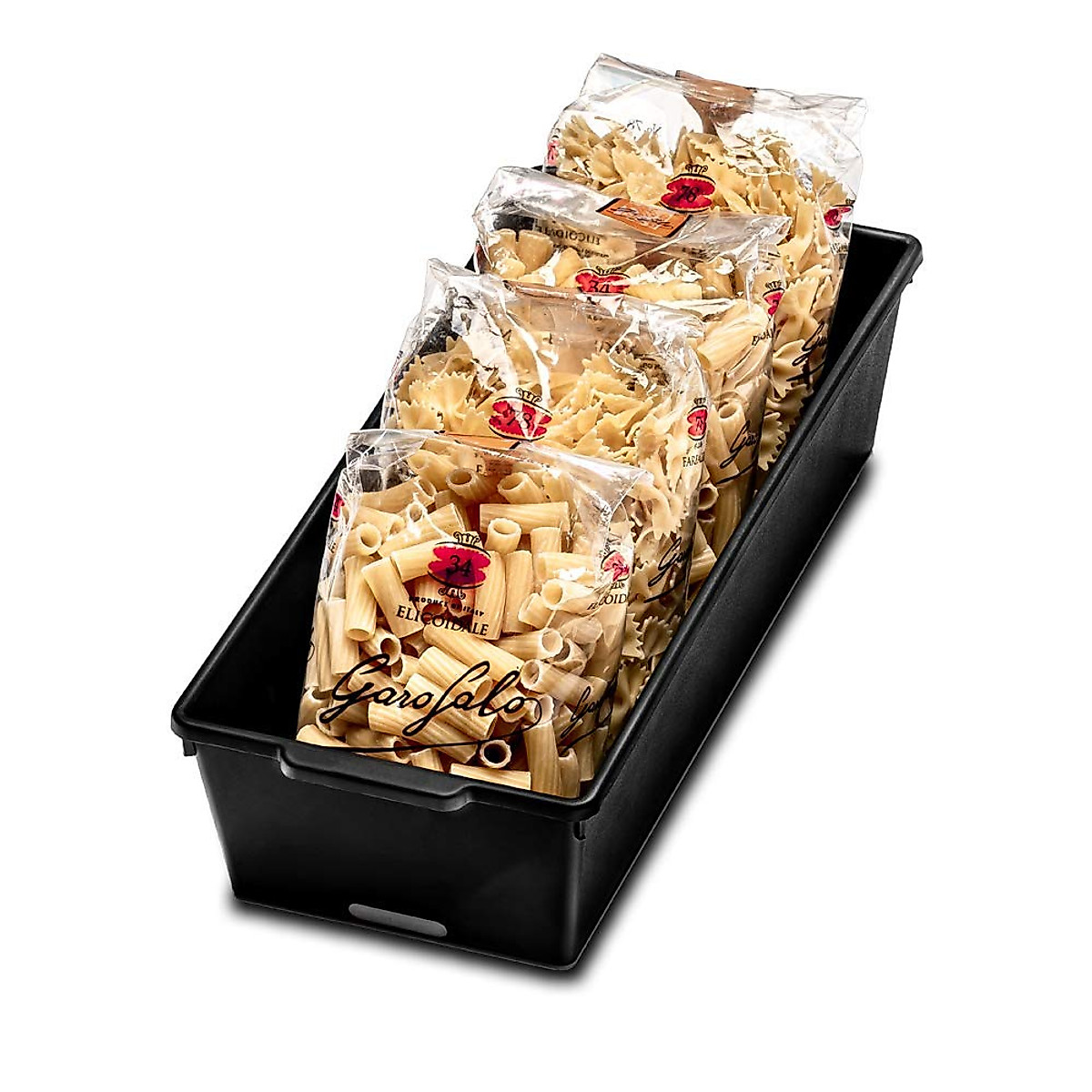 madesmart Large Deep Bin Multi-Purpose, Soft-Grip Handles, Non-Slip Feet, Carbon