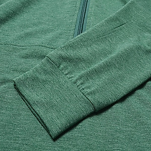 GINKANA Maternity Long Sleeve Shirt Lapel Zipper Casual Lightweight Maternity Top Shirts with Pockets,Green,S