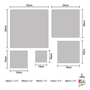 NAKLEO 5 pcs Reusable Plastic Stencils - Cat Kitten Animal - 13.4" to 3.5" - Pattern Children Kids Painting Template Room Decor - Craft DIY Wall Furniture
