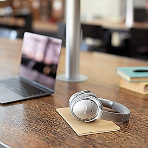 Bose QuietComfort 35 II Noise Cancelling Bluetooth Headphonesâ€” Wireless, Over Ear Headphones with Built in Microphone and Alexa Voice Control, Silver
