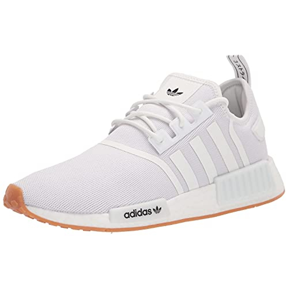 adidas Originals mens Nmd_r1 Sneaker, White/White/Gum, 10.5 US
