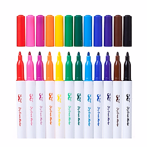 Mr. Pen- Dry Erase Markers, 12 Pack, Assorted Colors, White Board Markers Dry Erase, Whiteboard Markers, Dry Erase Markers for Kids, Dry Erase Markers Fine Tip, Dry Erase Pens, Dry Erase Board Markers