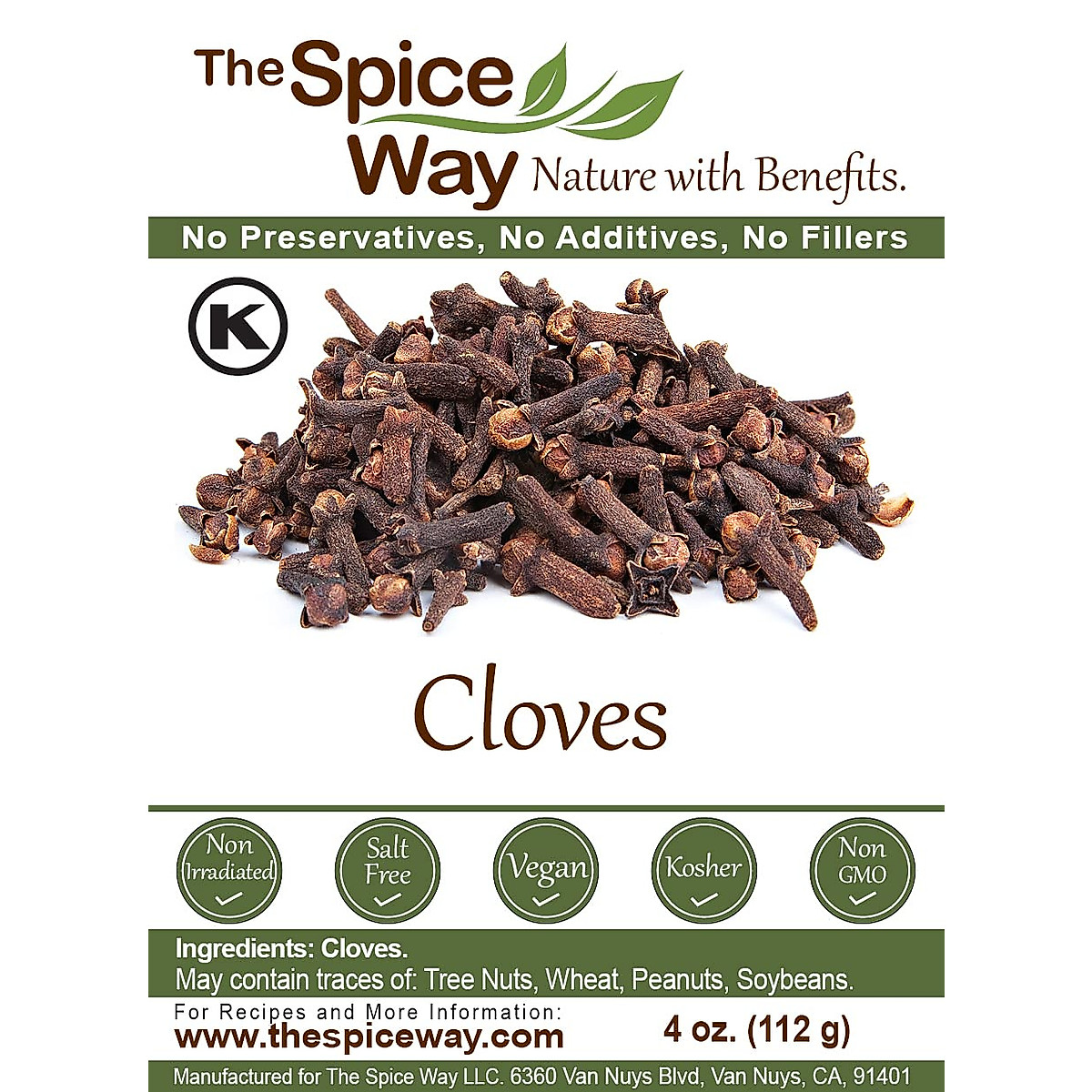 The Spice Way Cloves - whole (4 oz)| clove spice, for many savory dishes and even tea