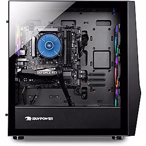iBUYPOWER Pro Gaming PC Computer Desktop Slate5MR 253i (Intel i3 10105F 3.7 GHz, RX 6500XT 4GB, 8GB DDR4, 480 GB SSD, WiFi Ready, VR Ready, Windows 11 Home)