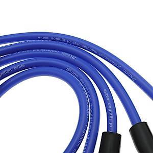 TONRYCUE Spark Plug Wire Replace 18-28086 for Sierra Marine Mercury V6 EFI DFI DTS, Pack of 6, Blue