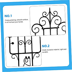 SECFOU Garden Dog Fences for Yard Potted Plant trelli Fixer Upper Patio Fencing Border Snow Fence Flower Climbing trelli Plant Pot trelli Outdoor Lawn Border pet Fence Edging Plastic Edge