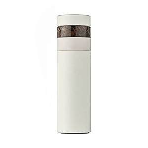 SEASD Double Wall Stainless Steel Thermos with Tea Filter 400ml Leak-proof Water Bottle LCD Temperature Display Smart Vacuum Flask (Color : D)